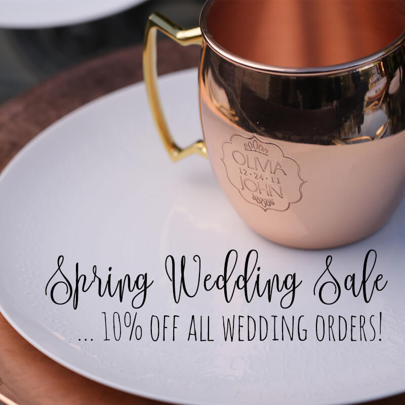 Custom Copper Wedding Mugs Sale – Copper Mug Co.